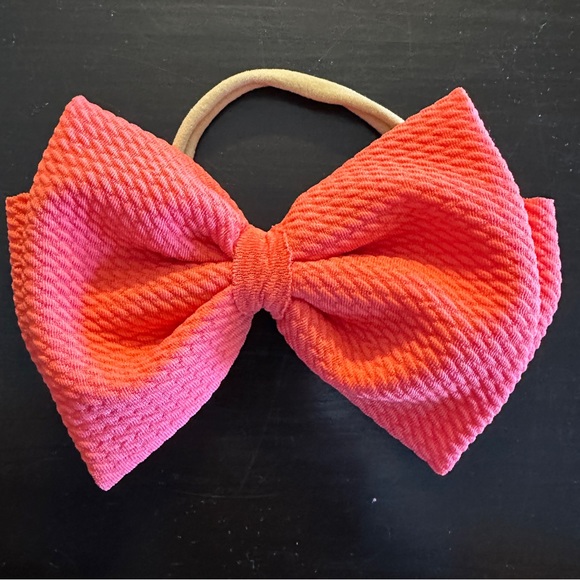 Accessories | Handmade Coral Pink Bow | Poshmark